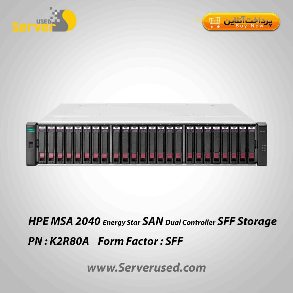 استوریج K2R80A HPE MSA 2040 Energy Star SAN Dual Controller SFF Storage ...